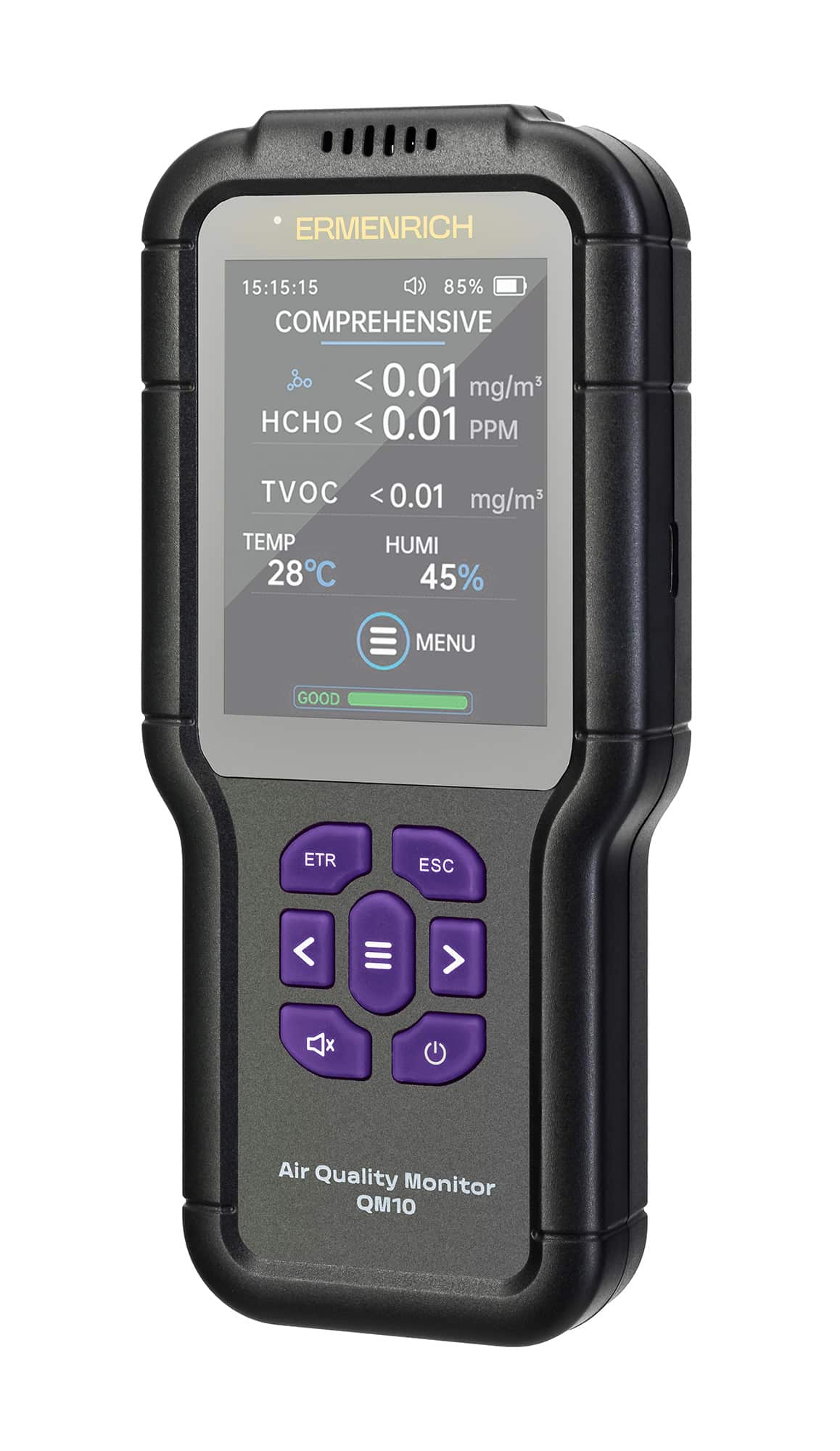 Medidor de la calidad del aire Ermenrich QM10 - ROPTIC